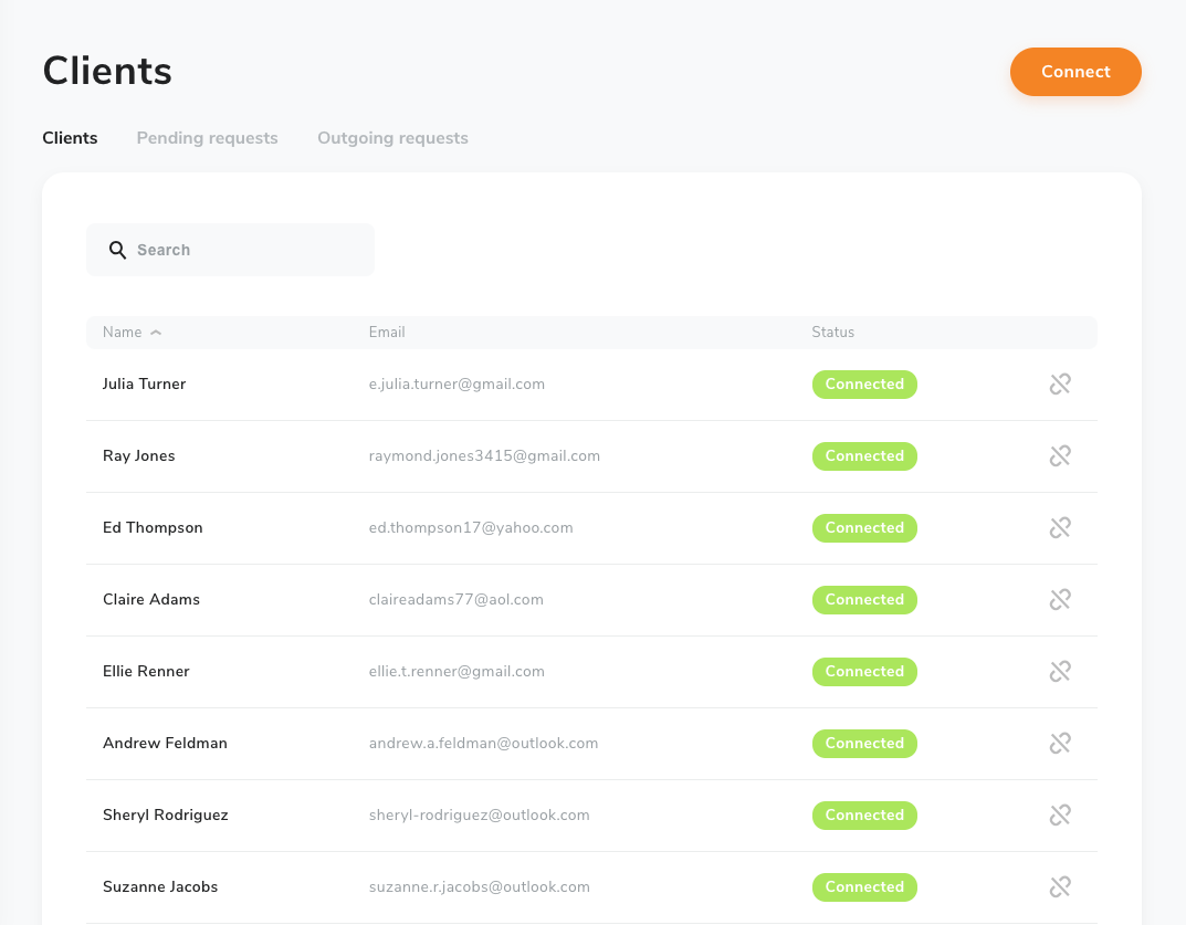 Client Dashboard Overview – AppClose